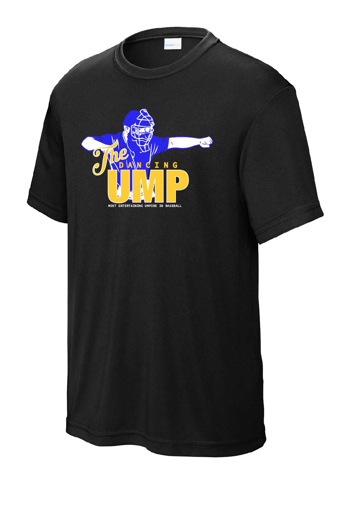 The Dancing Umpire Adult Dri-Fit T-Shirt - Black – Smitty Athletics Apparel