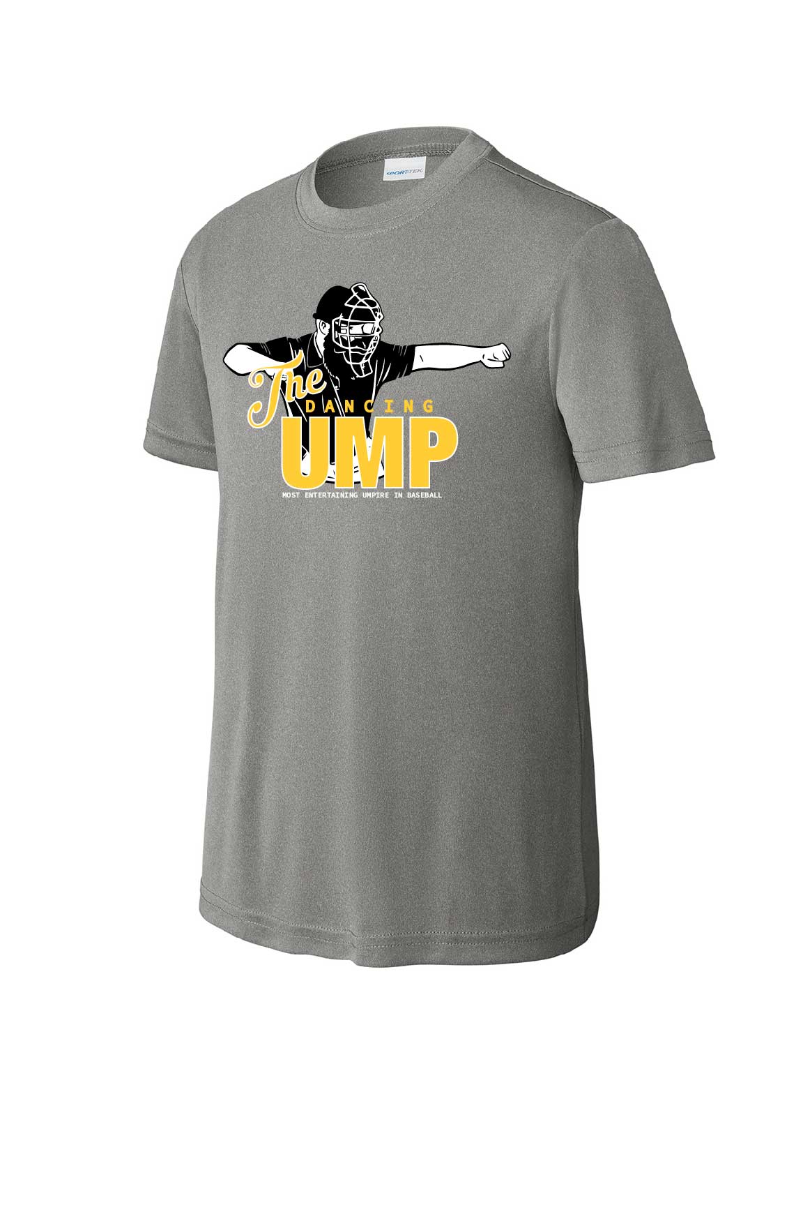 The Dancing Umpire Youth Dri-Fit T-Shirt - Grey – Smitty Athletics Apparel